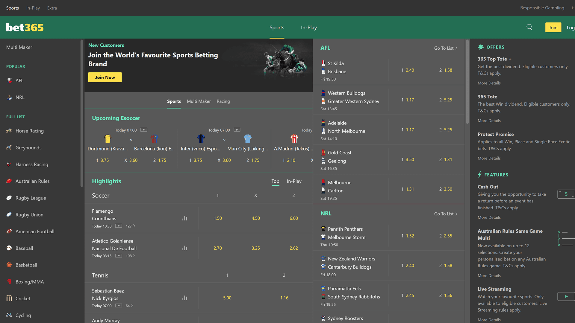 Bet365 Review at newbookie.com.au